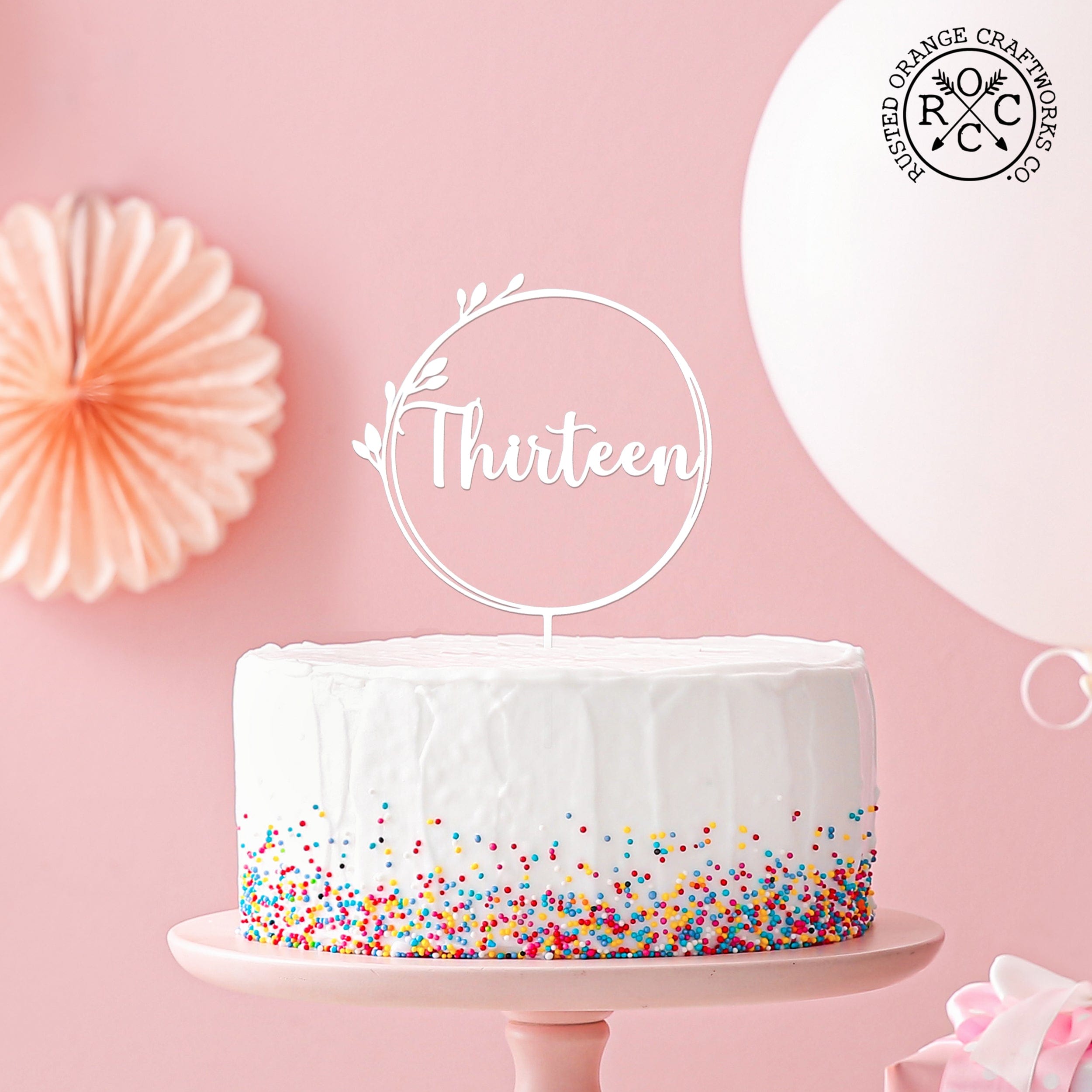 Birthday Number Cake Topper - Personalized Cake Topper for Birthdays ...