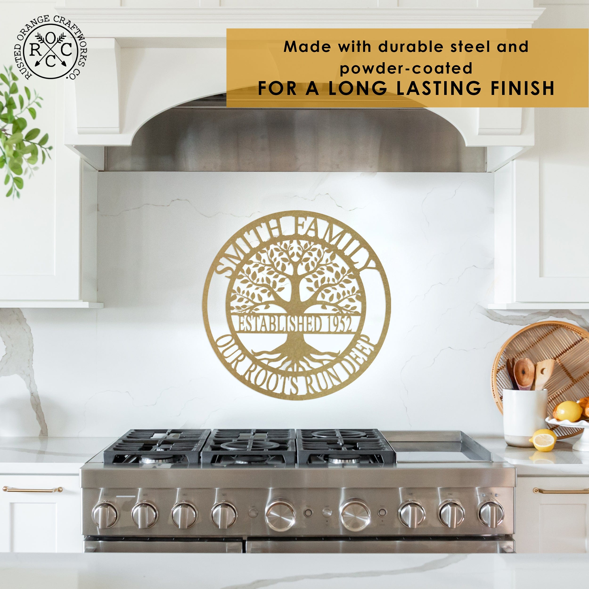 Established Family Tree Name Sign - Family Tree Wall Decor Last Name S ...