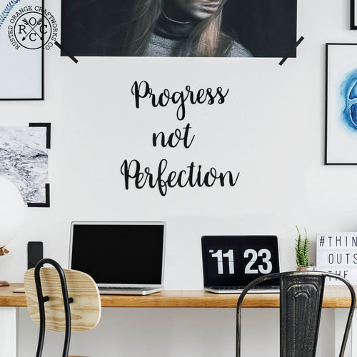 Premier Script Wall Phrase - Metal Art Bedroom Wall Decor for Home