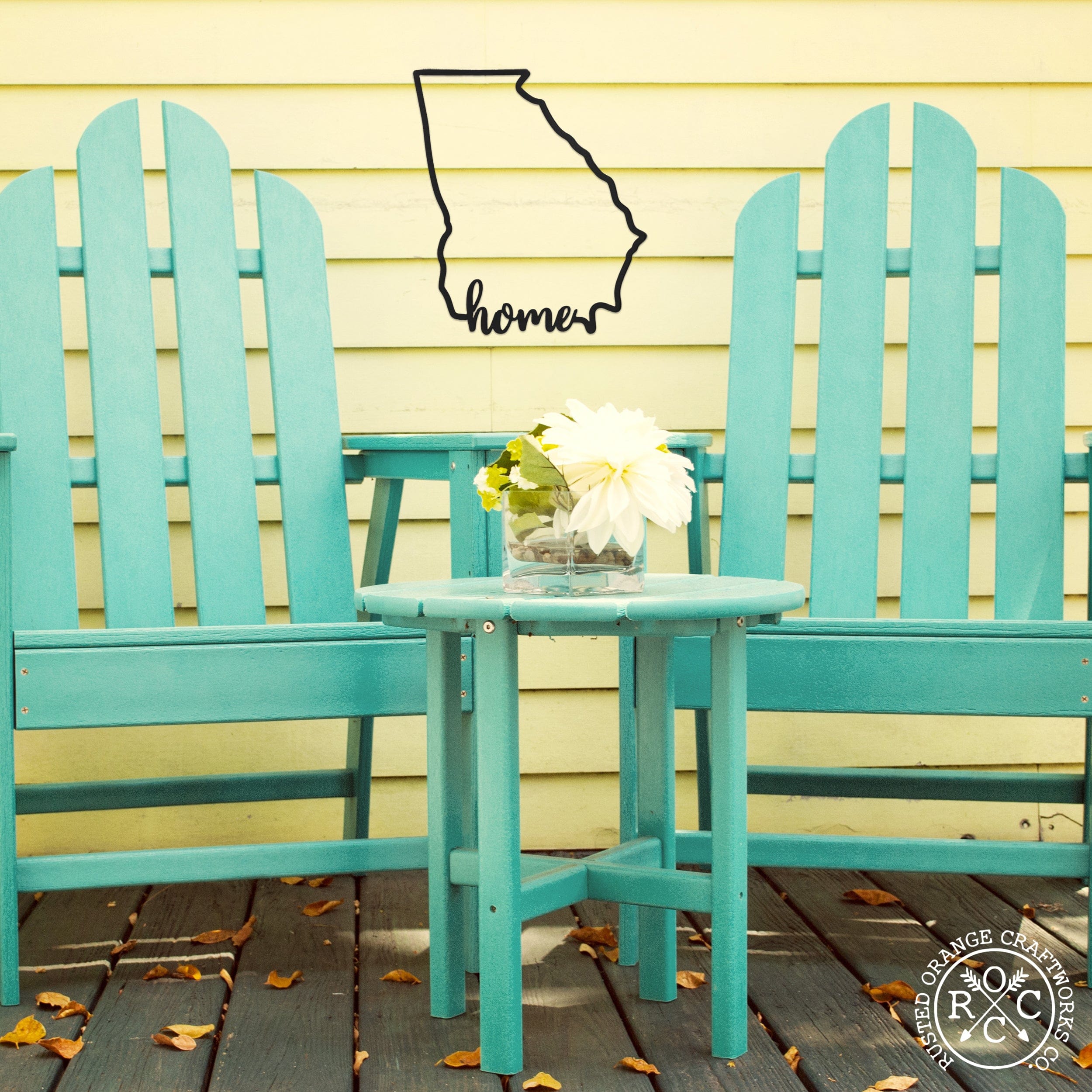 State Home Silhouette Sign- 2 Sizes- Map of the United States America ...