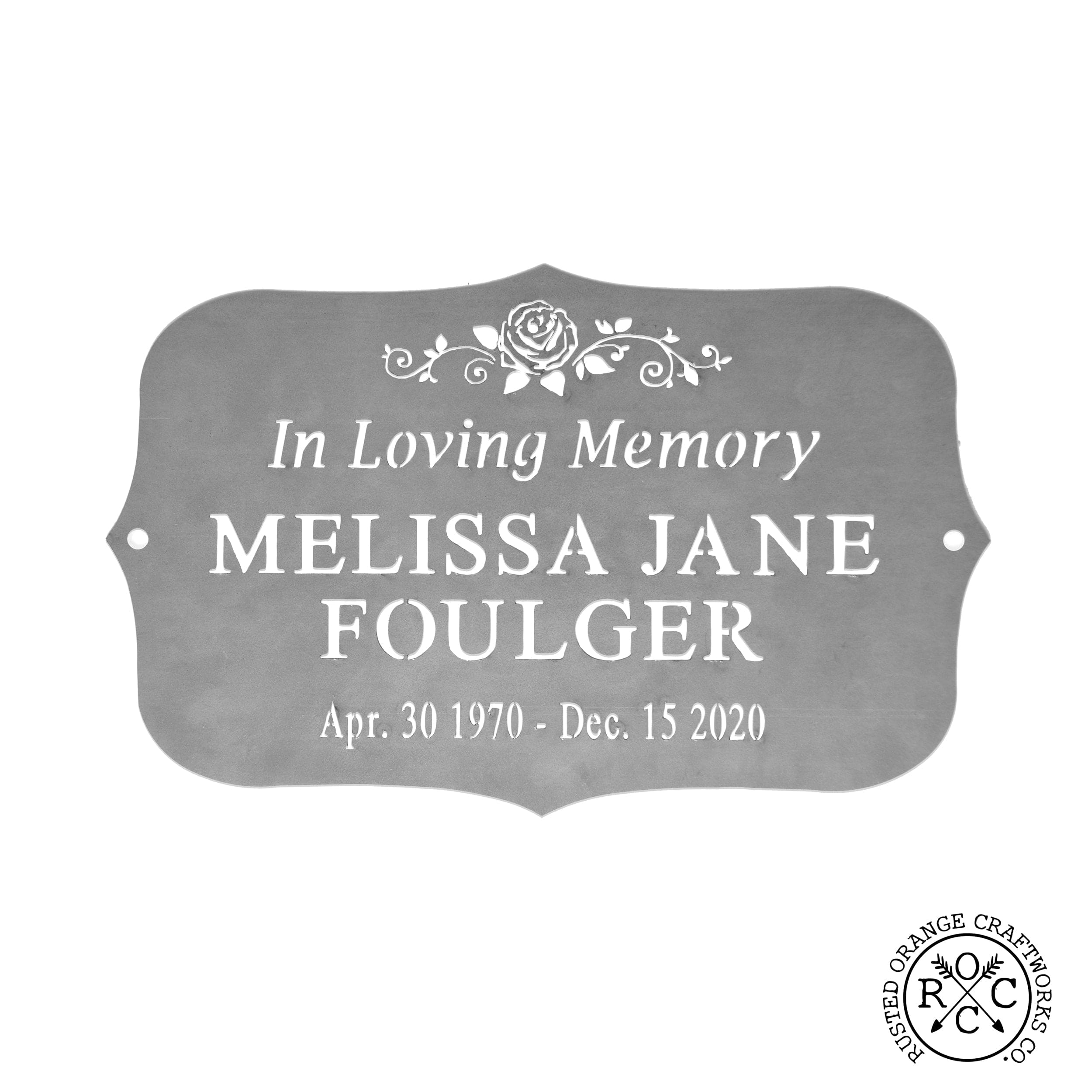 Memorial Plaque - Graveyard Decoration Plaque for Cemetery or Garden ...