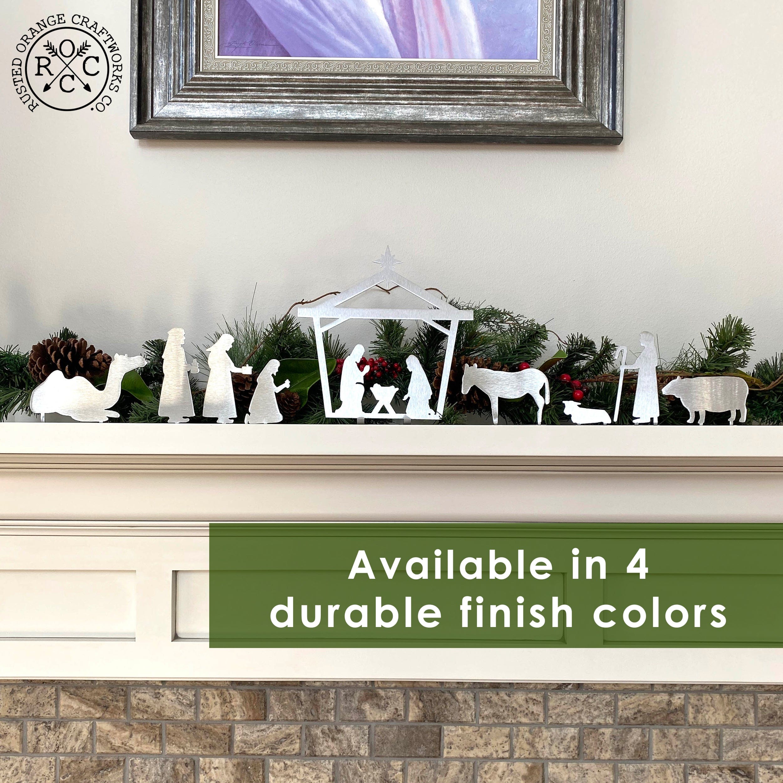 Family Christmas Nativity Set- Scripture Devotional Study Kit – Rusted ...