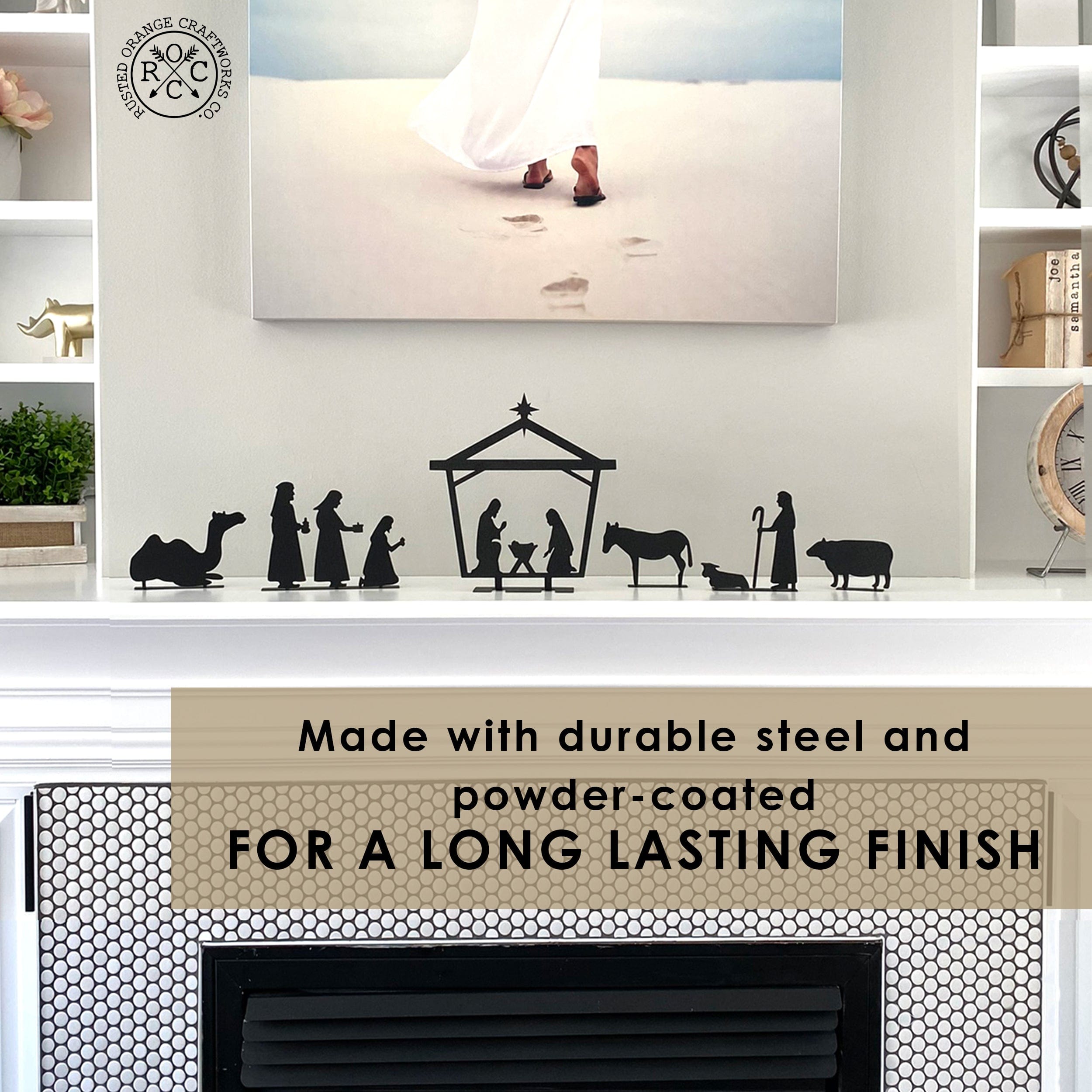 Family Christmas Nativity Set- Scripture Devotional Study Kit – Rusted ...