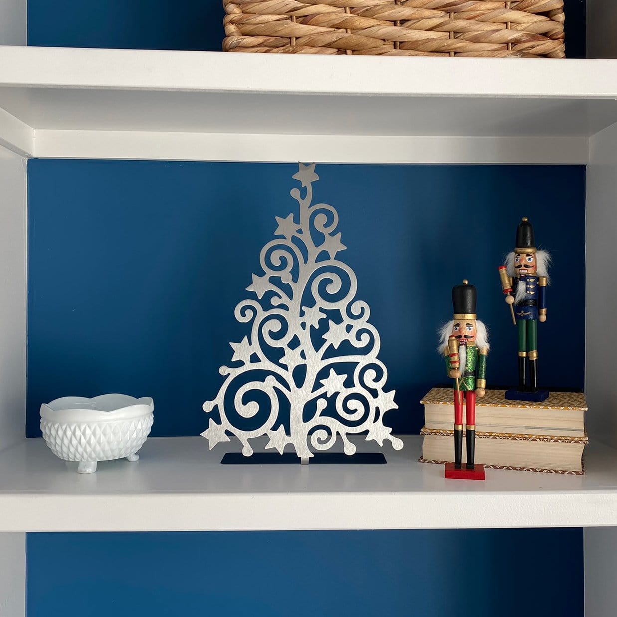 15" Metal Stand-Up Trees - Metal Christmas Tree Cutout Holiday Decor ...