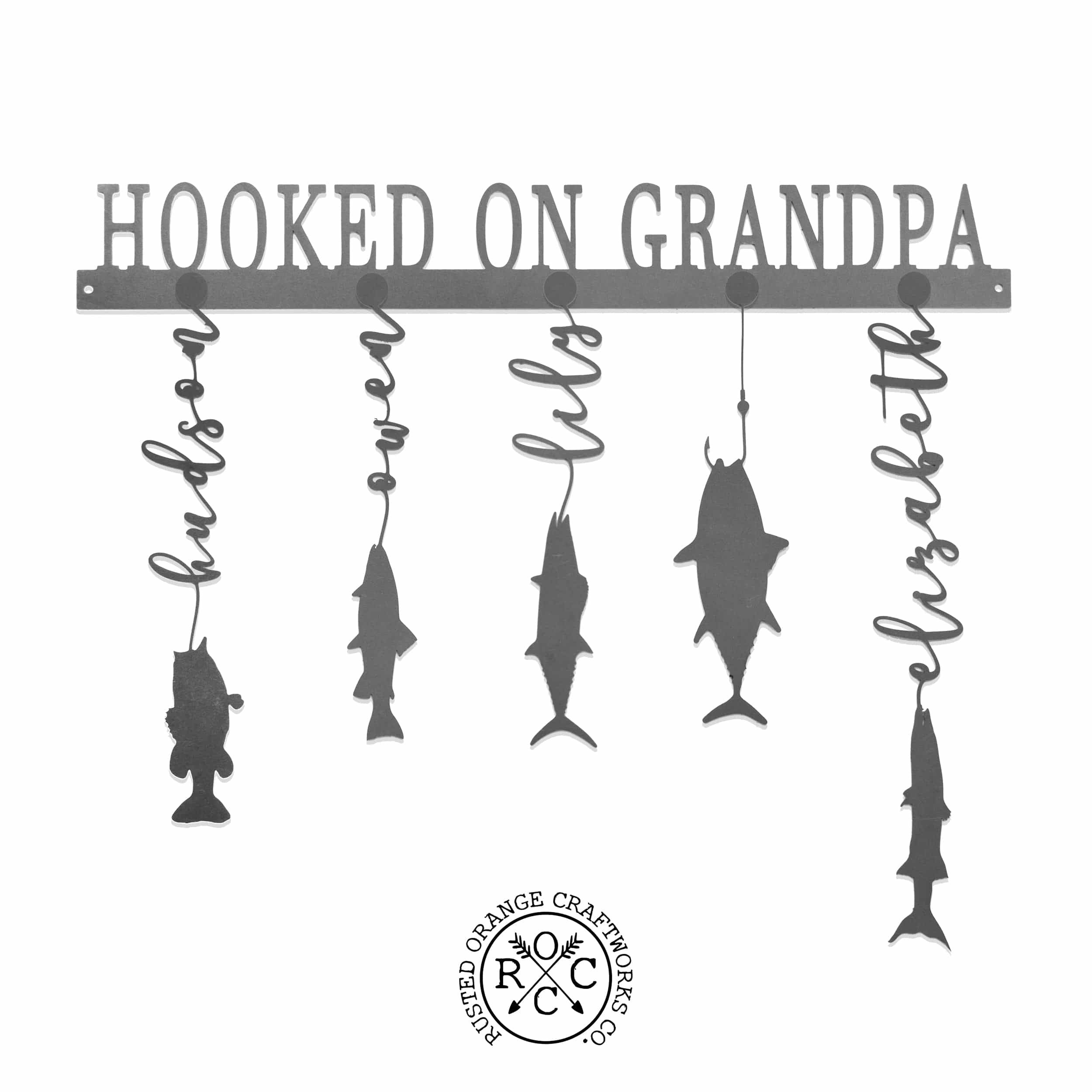 Reely Great Family Names Fish Sign Personalized - Father's Day, Dad ...