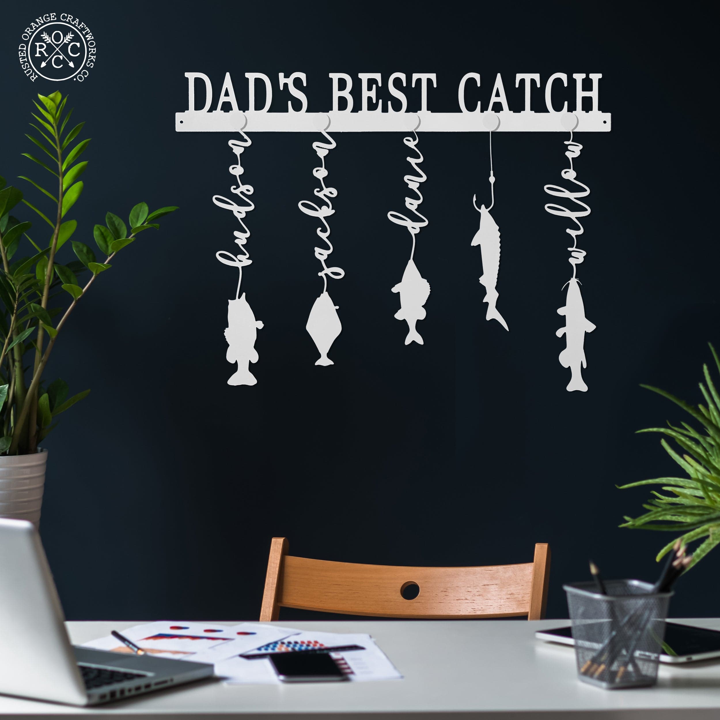 Reely Great Family Names Fish Sign Personalized - Father's Day, Dad ...